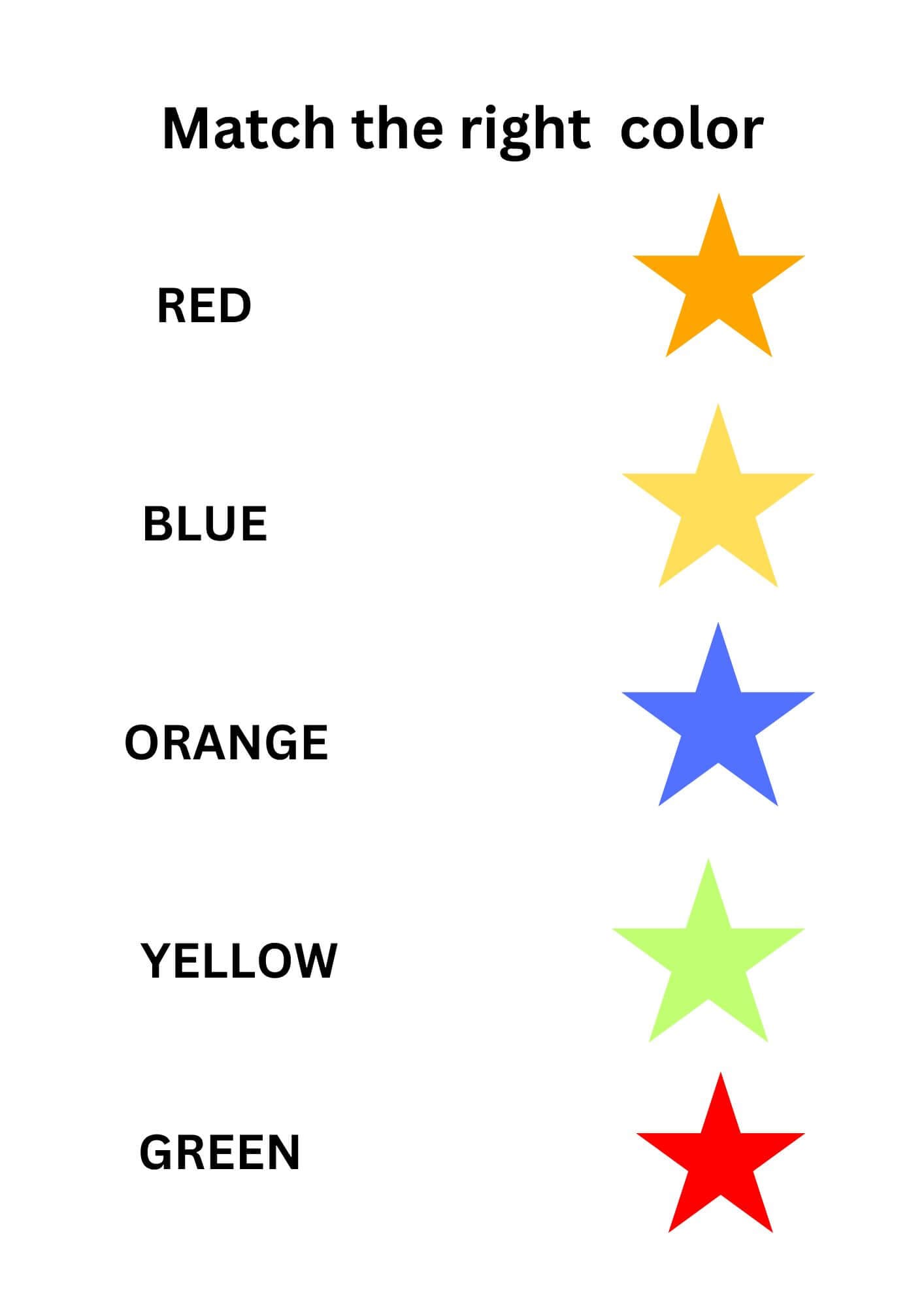 Preschool Match Colors With Their Names - parenting is fun